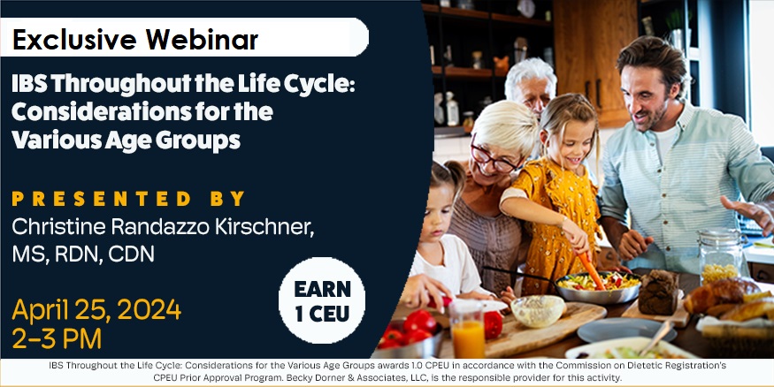 Recorded Webinar: IBS Throughout the Life Cycle: Considerations for the ...